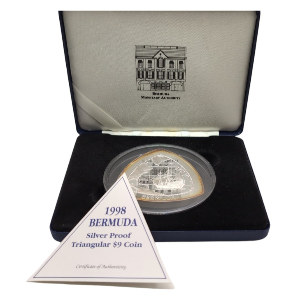 1998 Bermuda Triangle $9 Coin (.999 Fine Silver) with COA - Own4Less